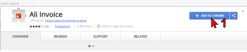 Ali Invoice - Instructions - Dropshipping Store