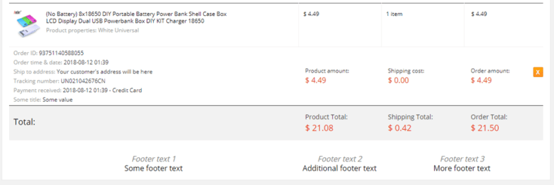 Ali Invoice - Instructions - Dropshipping Store