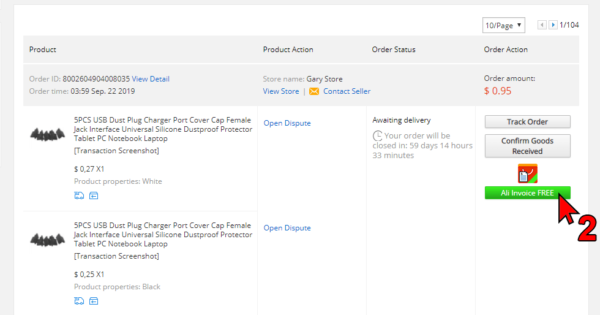 Ali Invoice FREE - Instructions - Dropshipping Store