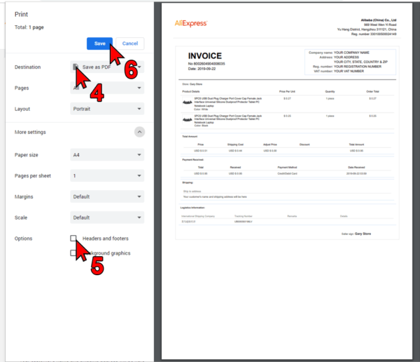 Ali Invoice FREE - Instructions - Dropshipping Store