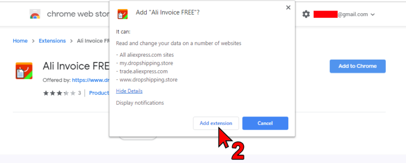 Ali Invoice FREE - Instructions - Dropshipping Store