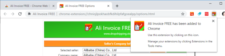 Ali Invoice FREE - Instructions - Dropshipping Store